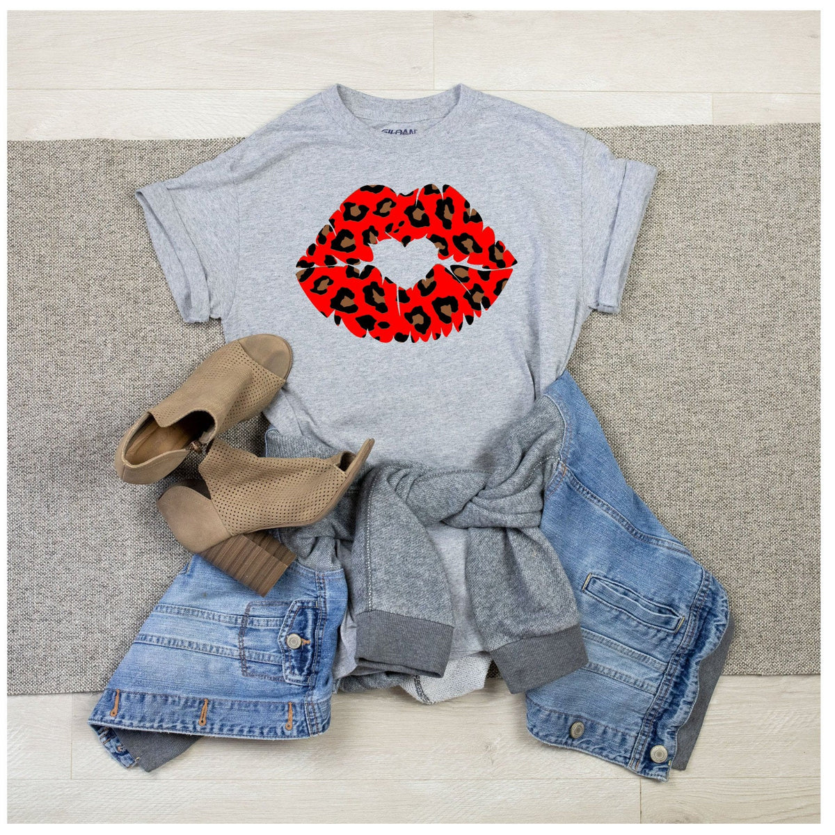 Red Leopard Lips SVG, PNG, sublimation, digital download, cricut, silh