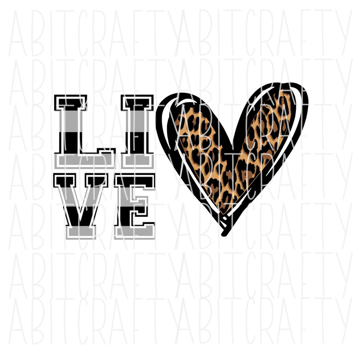 Live, Love, Custom Mascot SVG, PNG/Sublimation digital download, cricu