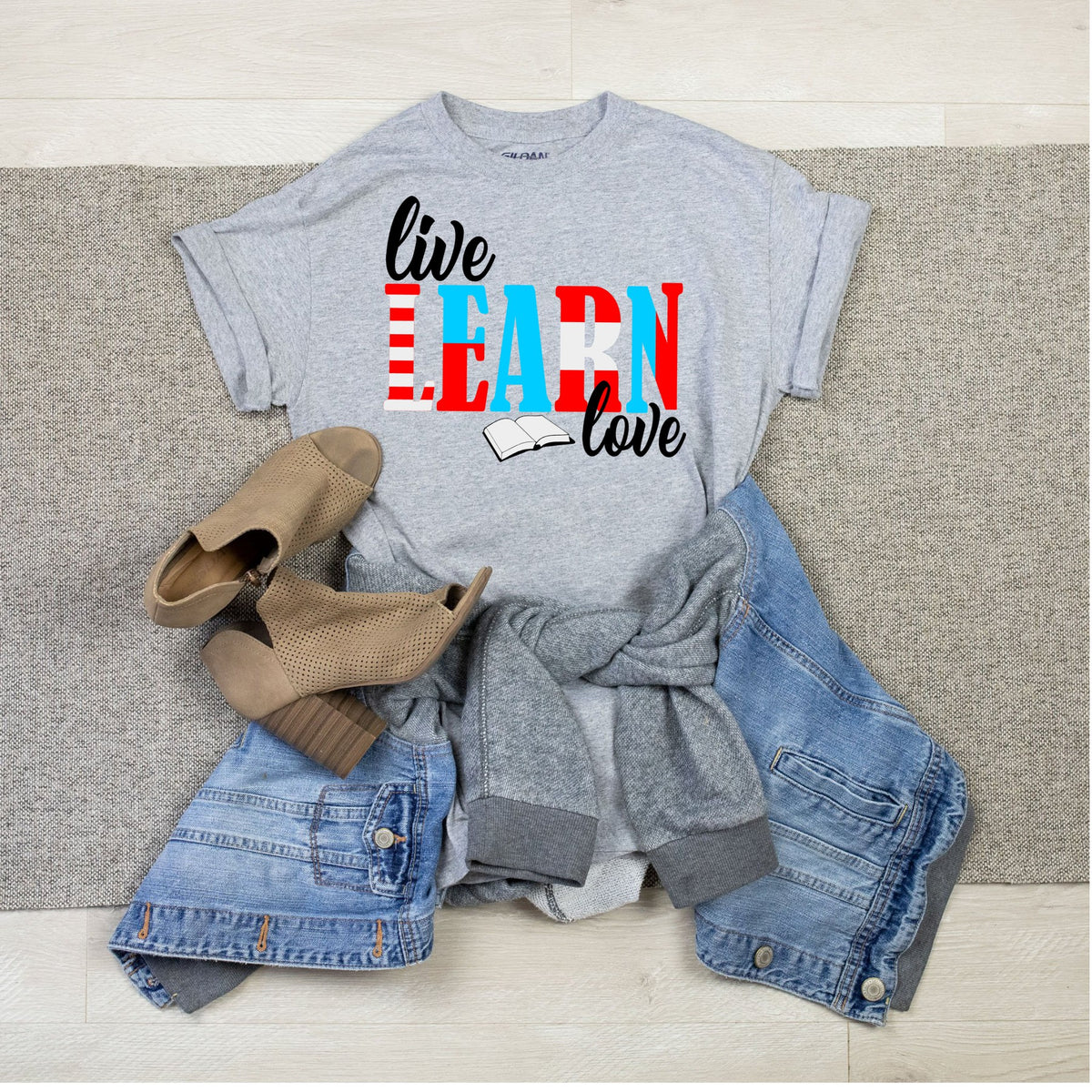 Live LEARN love SVG, PNG, sublimation, digital download, cricut, silho