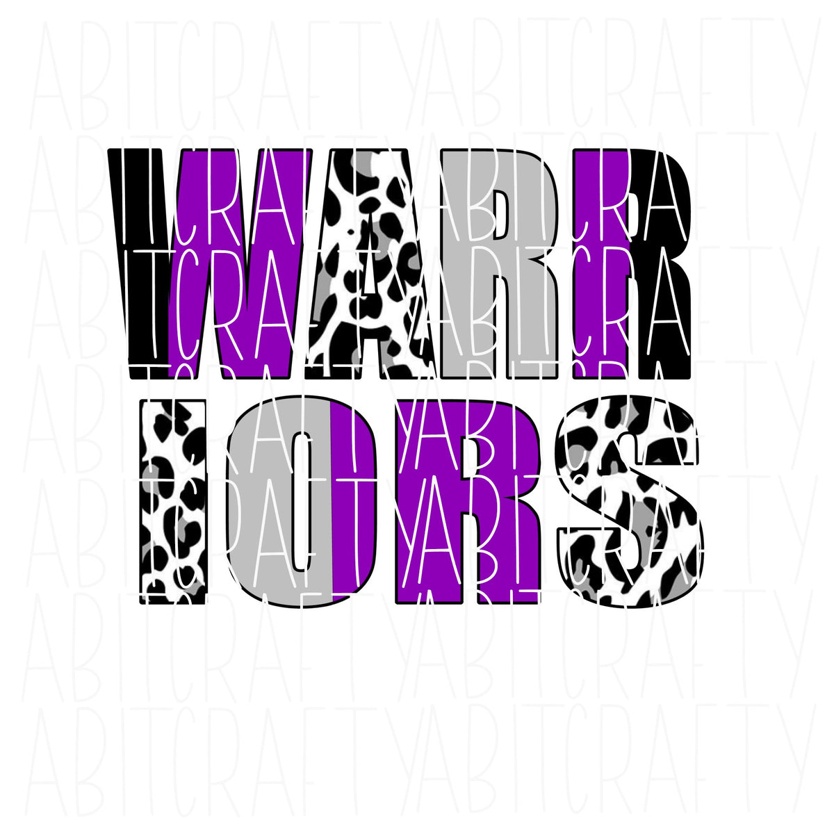 Warriors Mascot Purple/School Pride/Back to School png/mascot/digital